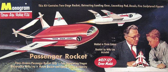 Willy Ley Passenger Rocket by Monogram - Fantastic Plastic Models